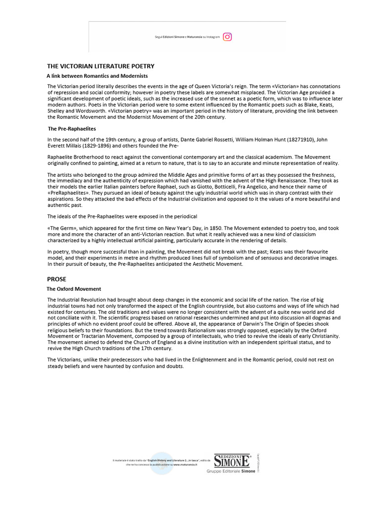 12.1 The Victorian Literature | PDF