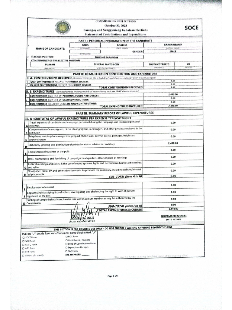 Form 1 - Cap PDF | PDF