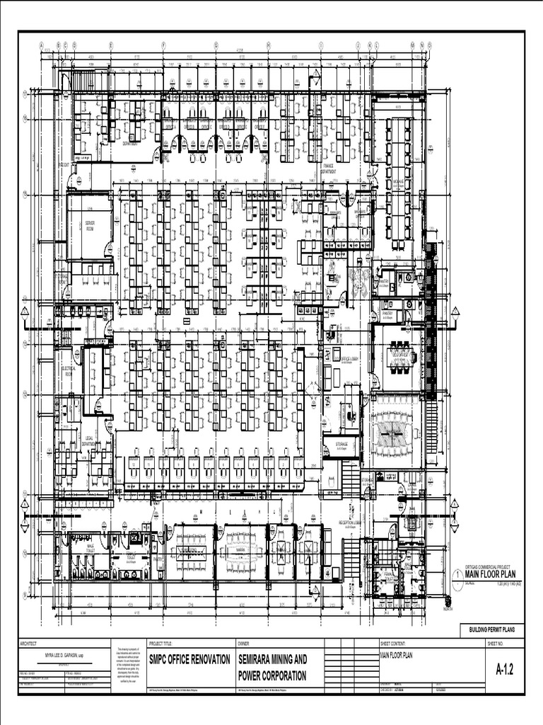 Main Floor Plan for Office Renovation | PDF