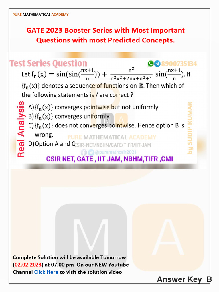 PMA Gate 2023 Important QSTN Booster | PDF