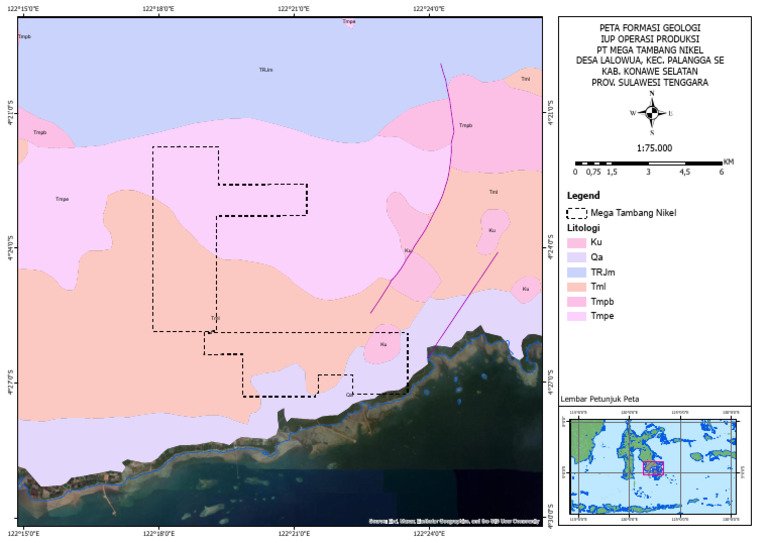 Peta Formasi Geologi Mega Tambang Nikel | PDF | Geographic Data And ...