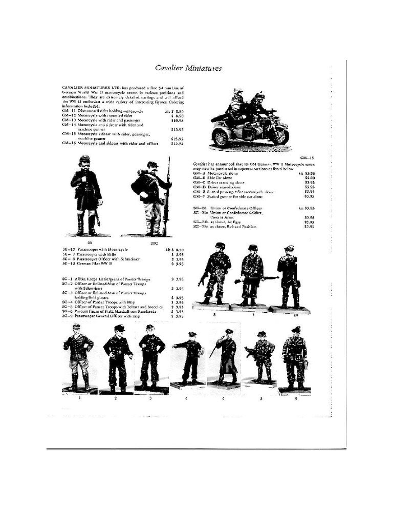 Cavalier Miniatures | PDF