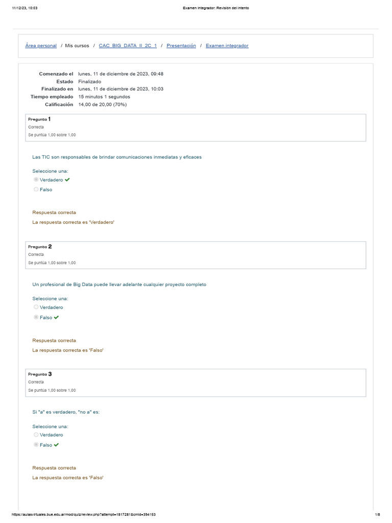 Examen Integrador - 1 | PDF