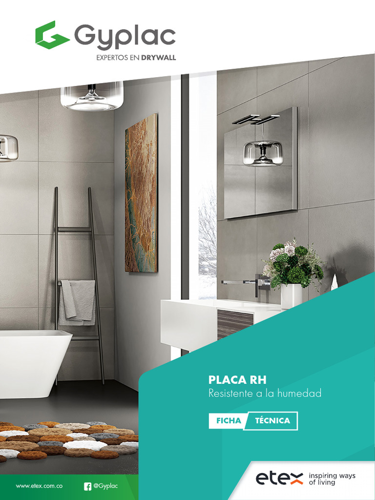 FT Gyplac Placa Resistente A La Humedad | PDF | Yeso | Materiales