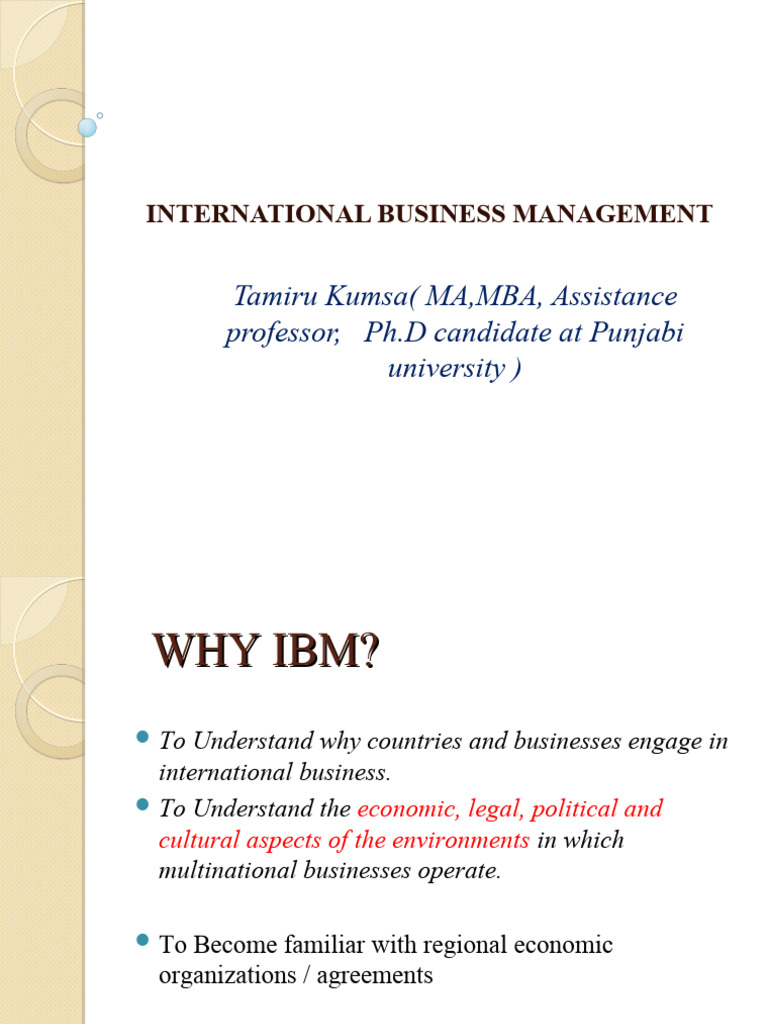 Ibm Chapter One | PDF | Globalization | Marketing