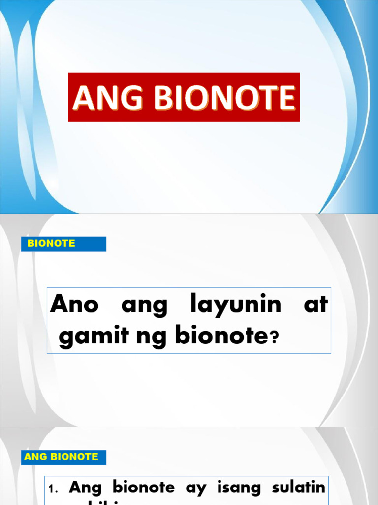 FPL Bionote | PDF