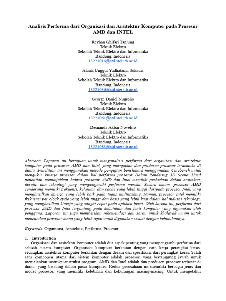 Laporan Tubes Arsikom | PDF | Seni | Komputer