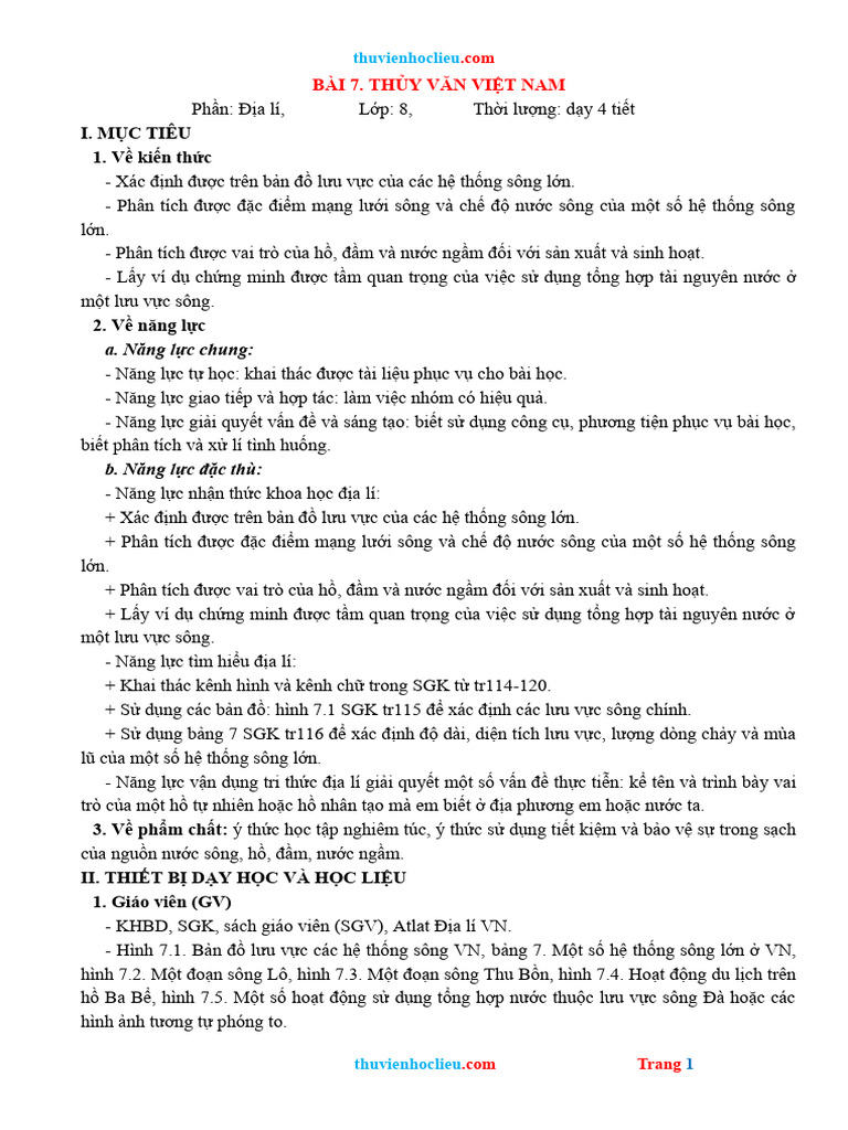 GA Dia Li 8 Canh Dieu HK2 | PDF