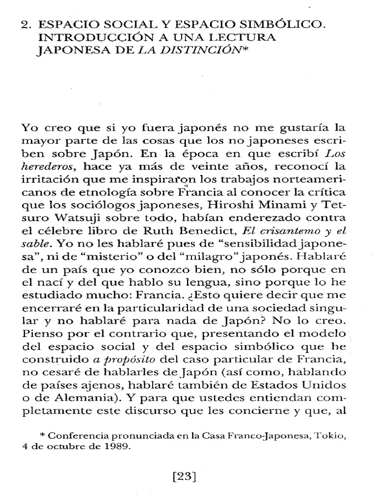 2 Espacio Social y Espacio Simbolico | PDF