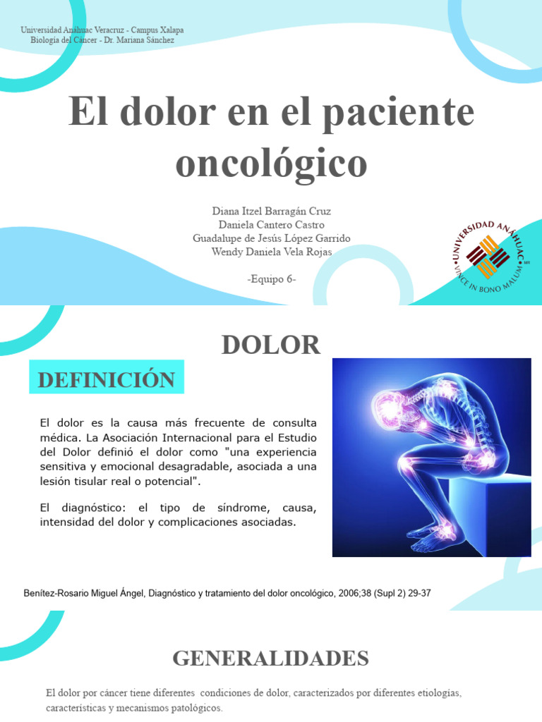 Dolor en El Paciente Oncológico | PDF | Cáncer | Analgésico