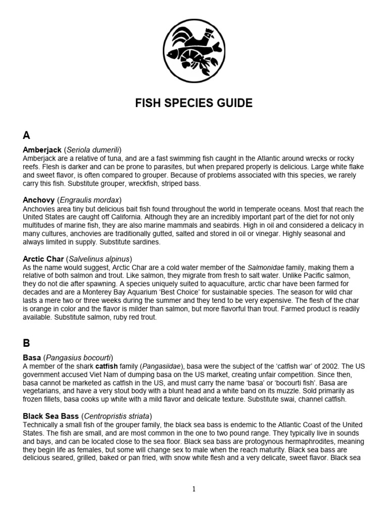 Top Fish-Species | PDF | Salmon | Fish