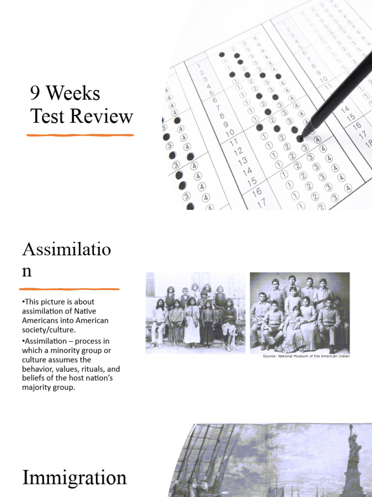 9 Weeks Test Review | PDF | Progressive Era | Immigration