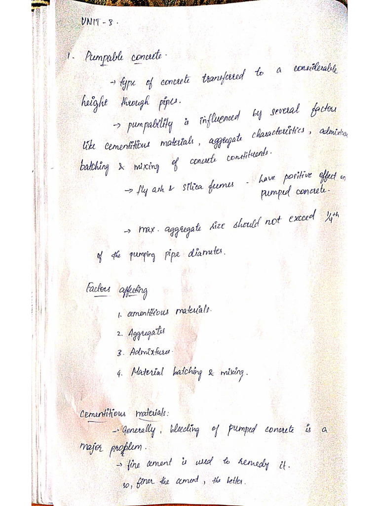 Pumpable Concrete | PDF