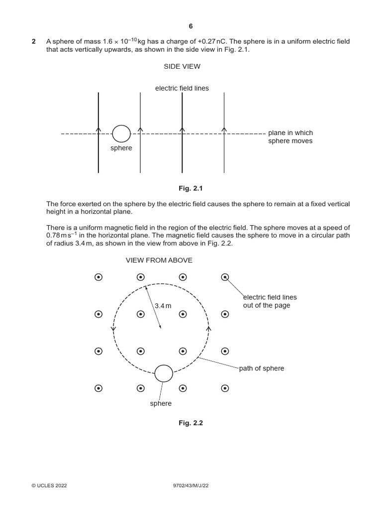 Charged Particles Q1 | PDF | Electric Field | Magnetic Field