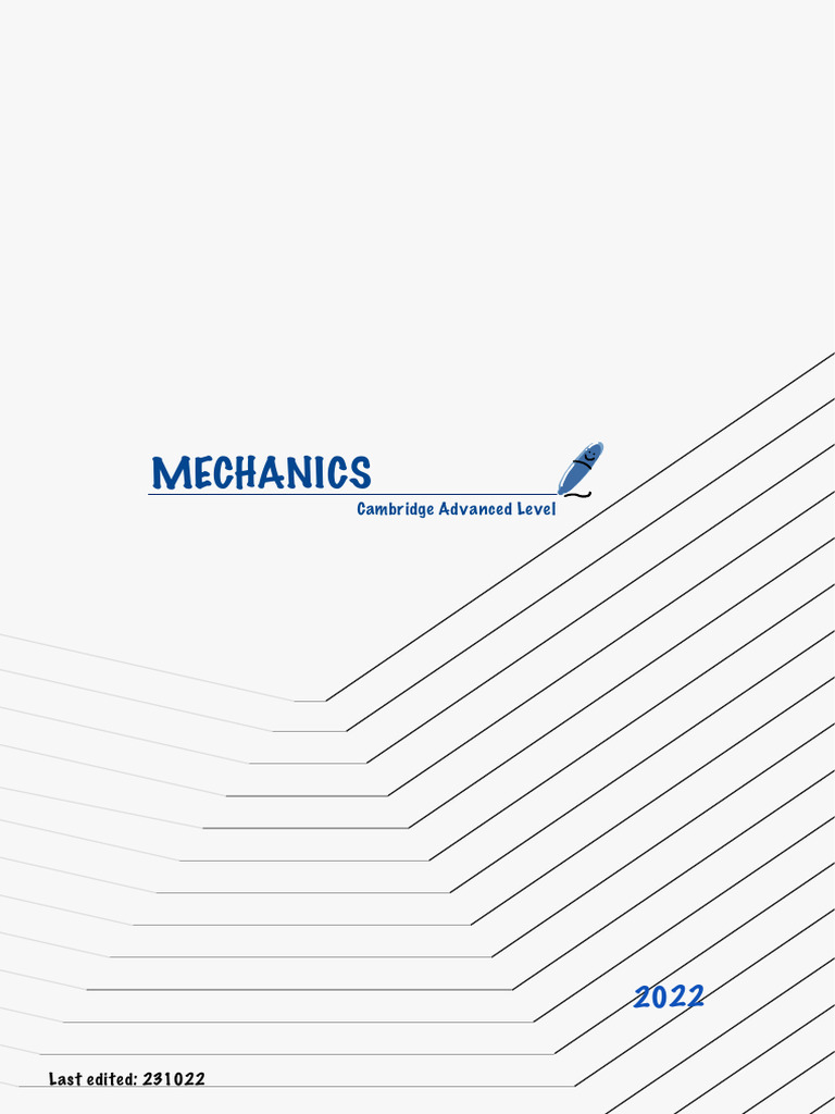 9709 - Mechanics Summary (231022) | PDF | Velocity | Physics