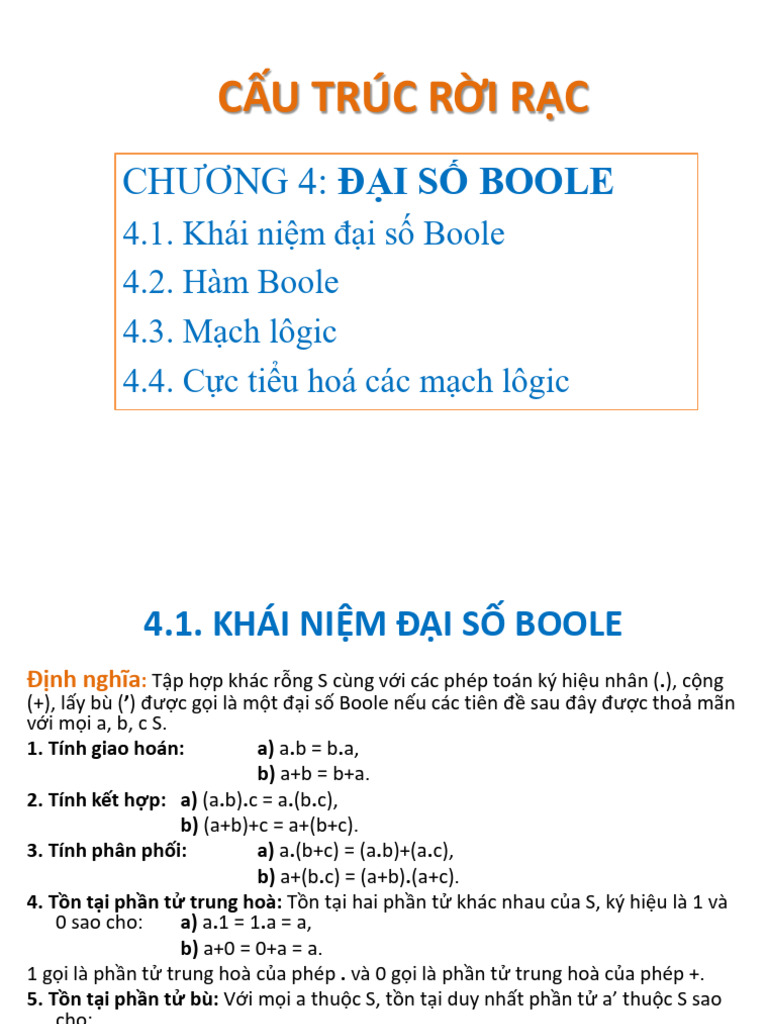 Chuong 4. DaisoBOOLE | PDF