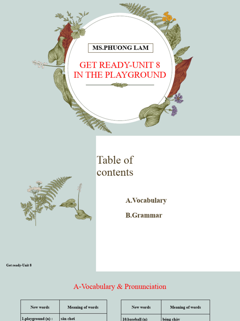 Get Ready-Unit 8 | PDF