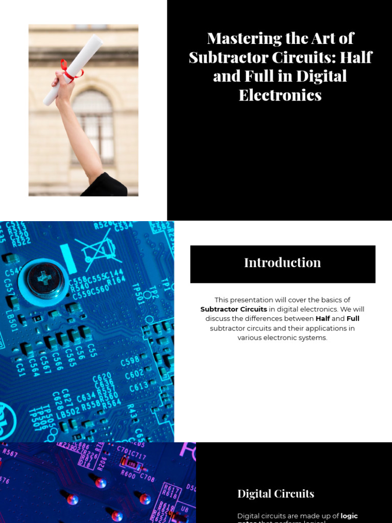 Subtractor Circuits in Digital Electronics | PDF | Subtraction | Digital Electronics