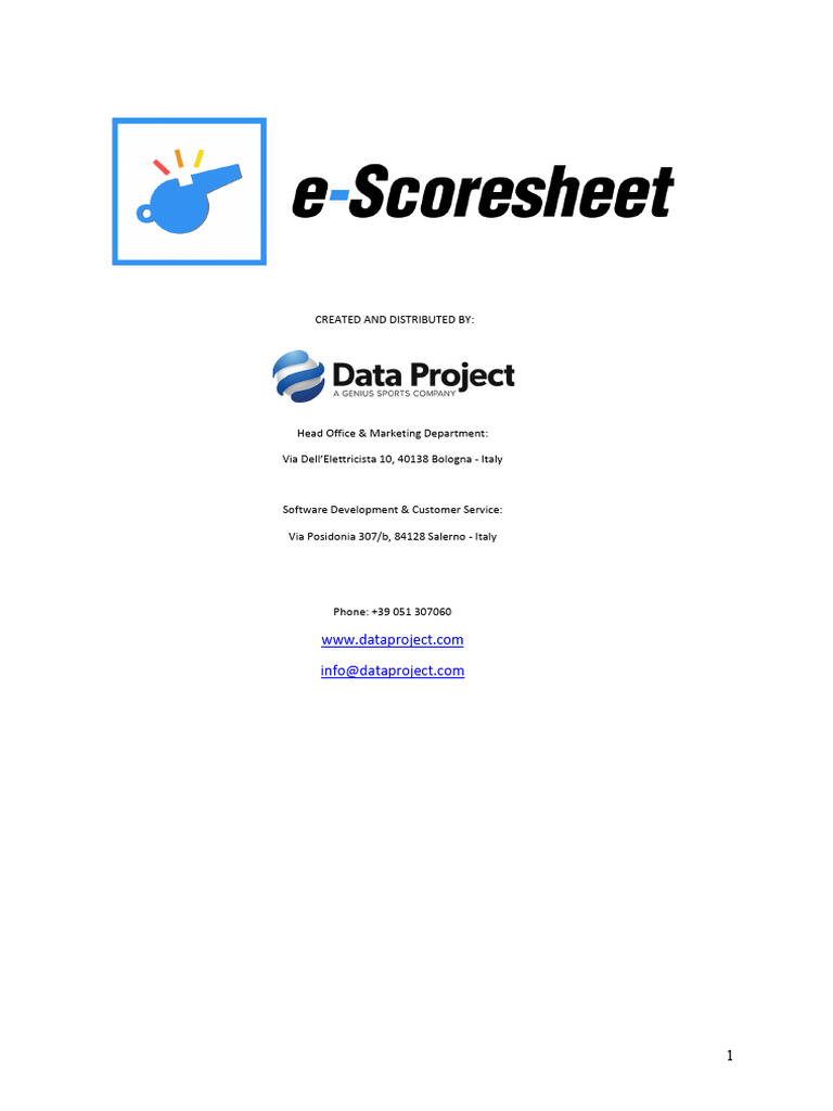 Manual Escoresheet Español | PDF