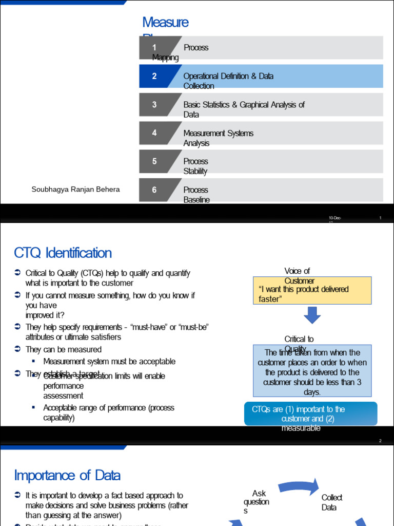 Measure Phase and Data Collection | PDF
