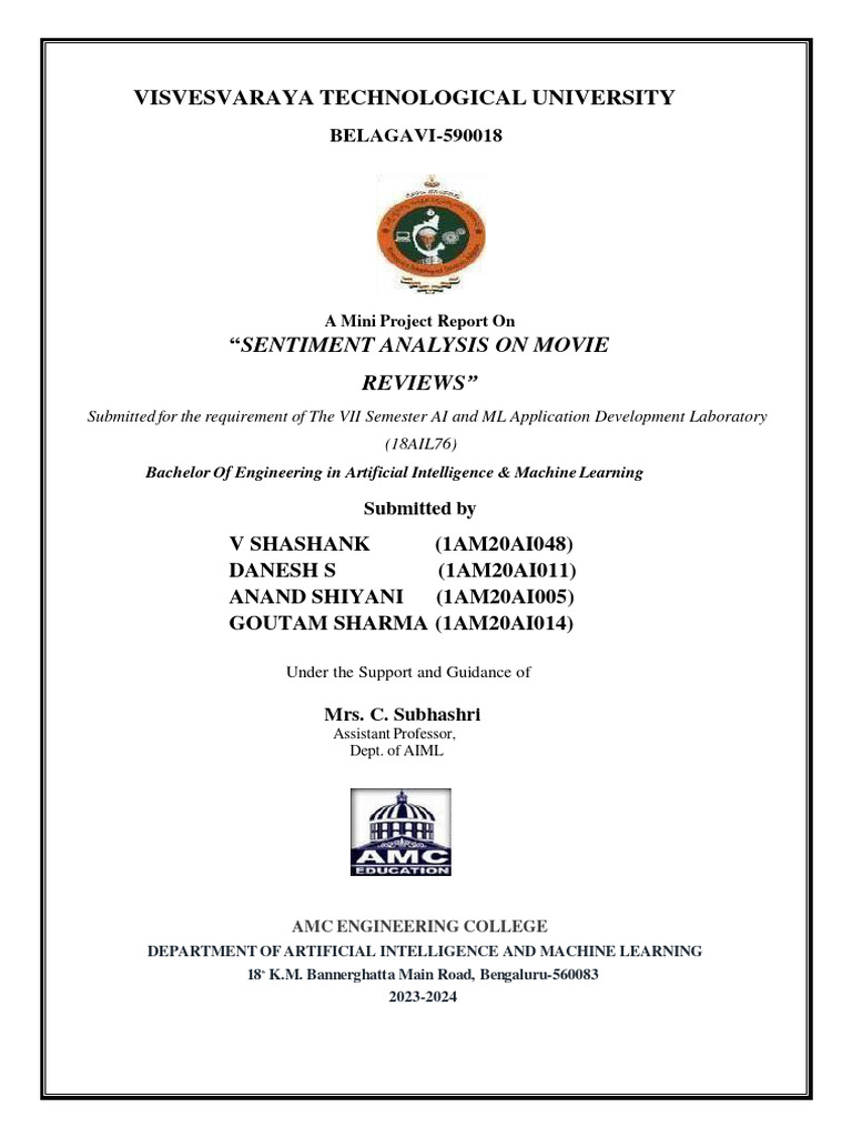 Project Report | PDF | Support Vector Machine | Statistical Classification