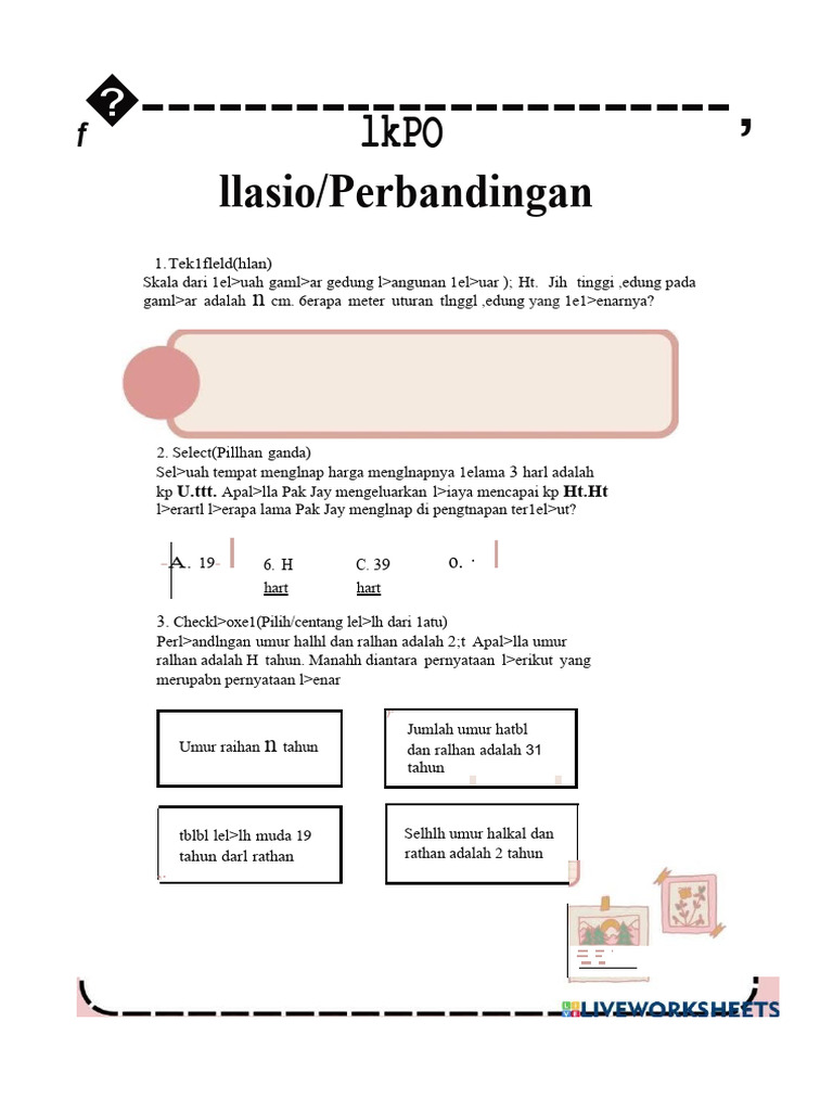 LKPD Rasio Kelas 7 | PDF