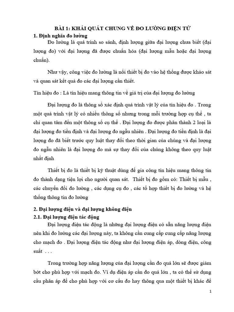 Do Luong Dien Tu 2021 | PDF