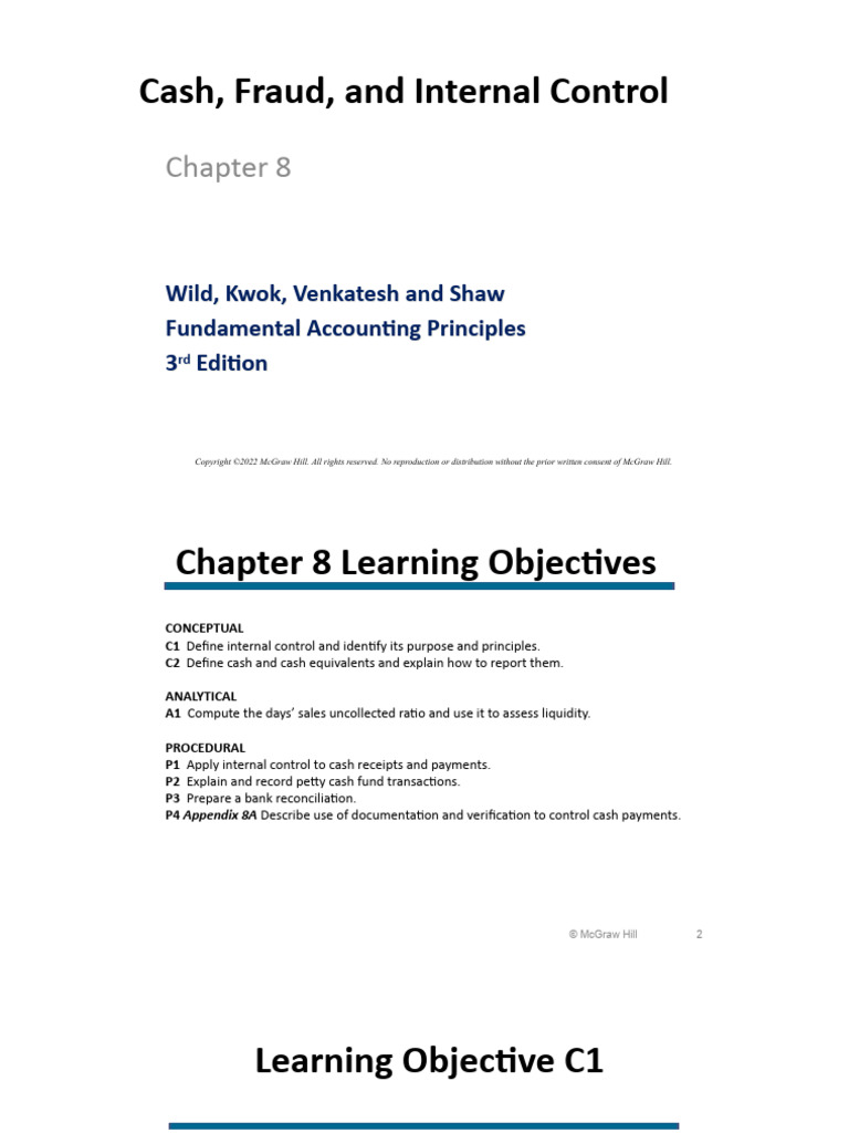 FAP 3e 2021 PPT CH 8 Cash, Fraud, and Internal Control | PDF