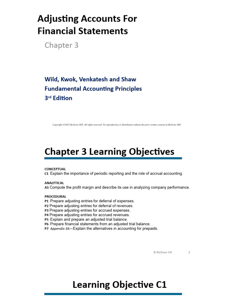 FAP 3e 2021 PPT CH 3 Adjusting Accounts | PDF | Depreciation | Deferral