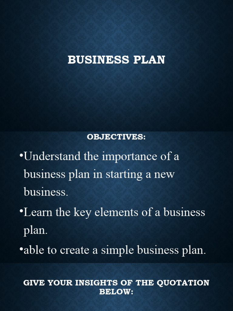 Business Plan | PDF | Career & Growth | Business