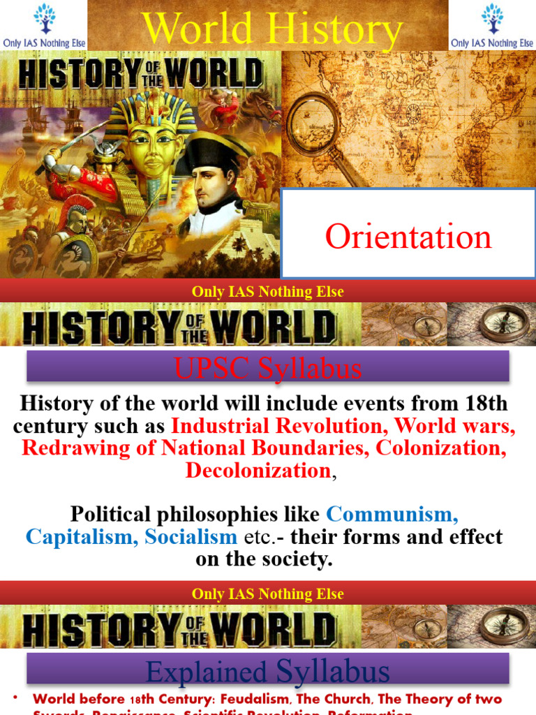 World History Overview for IAS Exam | PDF | Age Of Enlightenment ...
