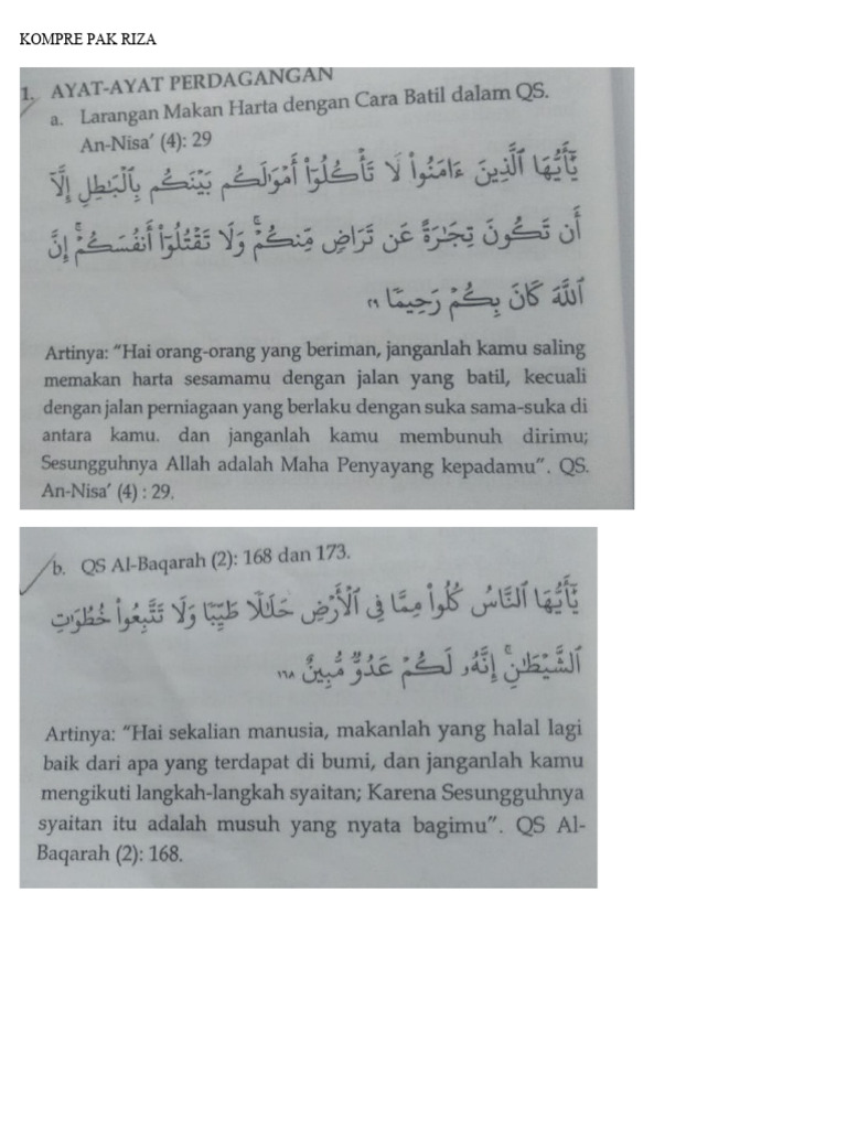 Kompre Pak Riza | PDF