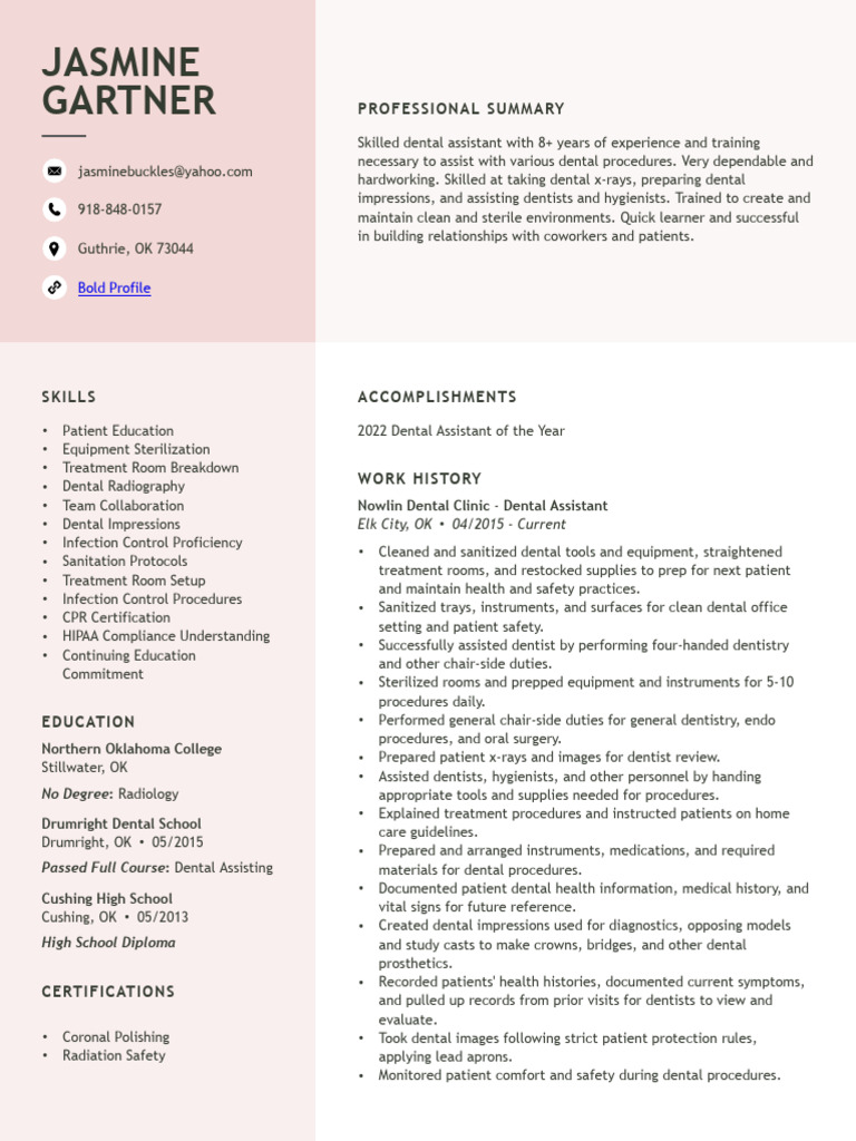 Jasmine Gartner Resume | PDF