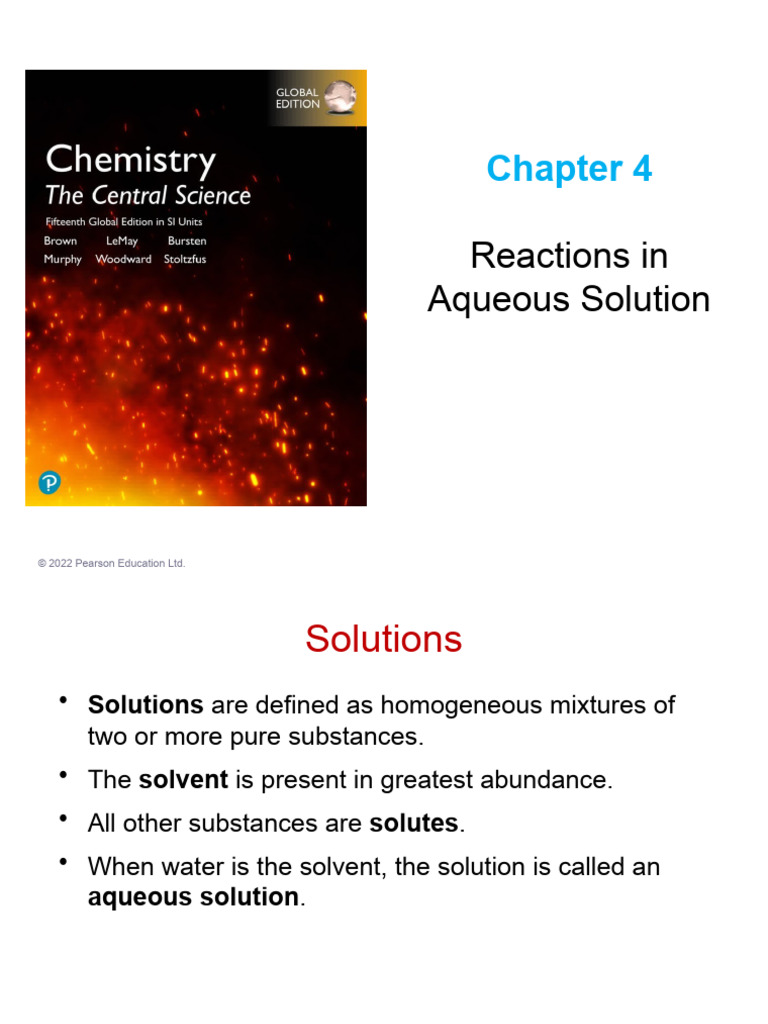 Ch04 Lecture | PDF | Solvation | Aqueous Solution Ch04 Lecture | PDF | Solvation | Aqueous Solution