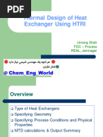 Heat Exchanger Design With HTRI Software | PDF | Heat Exchanger | Heat ...