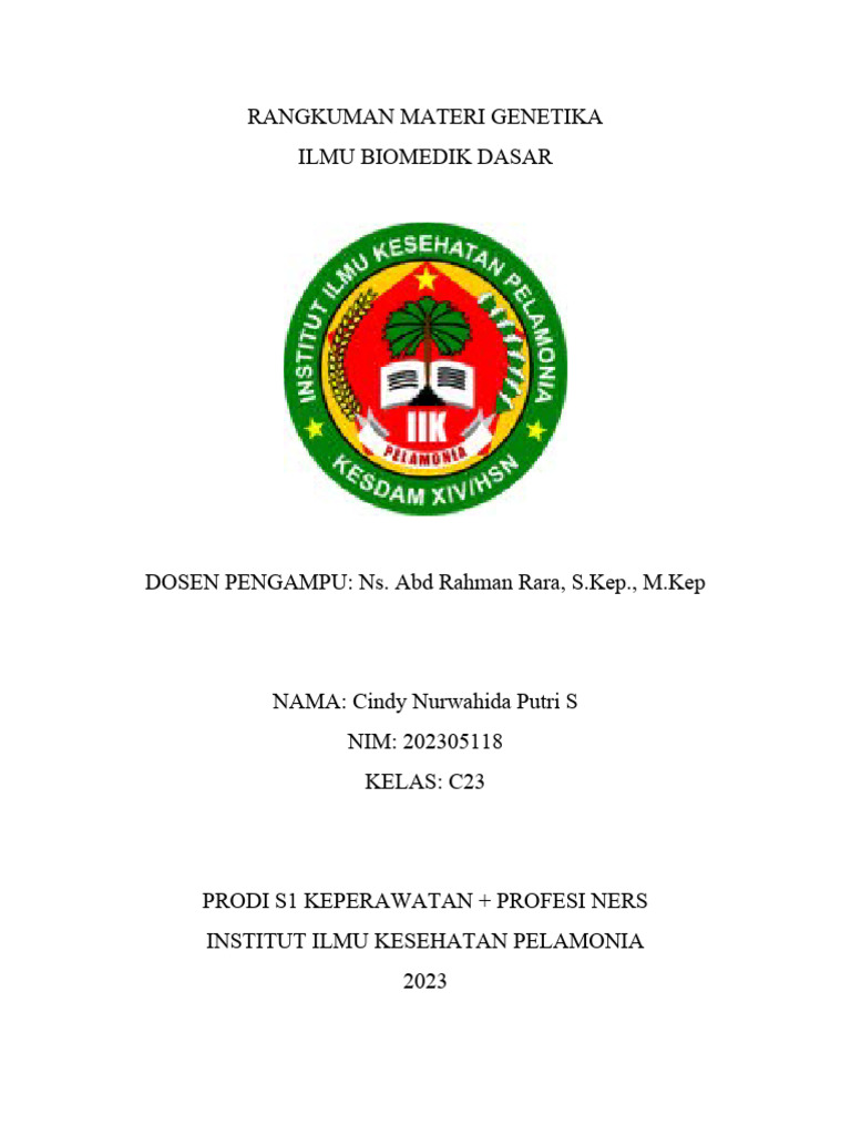 Genetika: Struktur dan Fungsi DNA | PDF | Sains & Matematika