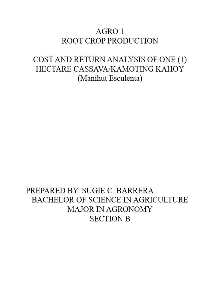 Agro 1 | PDF | Agriculture | Agronomy