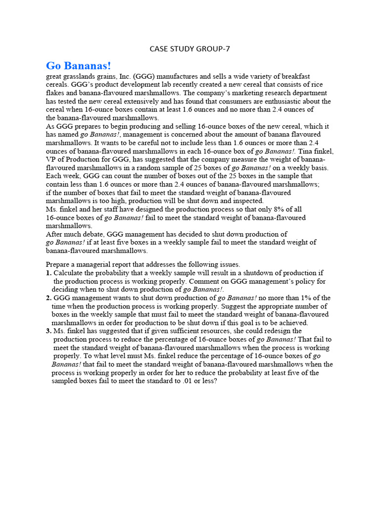 Case Study Group-7 | PDF