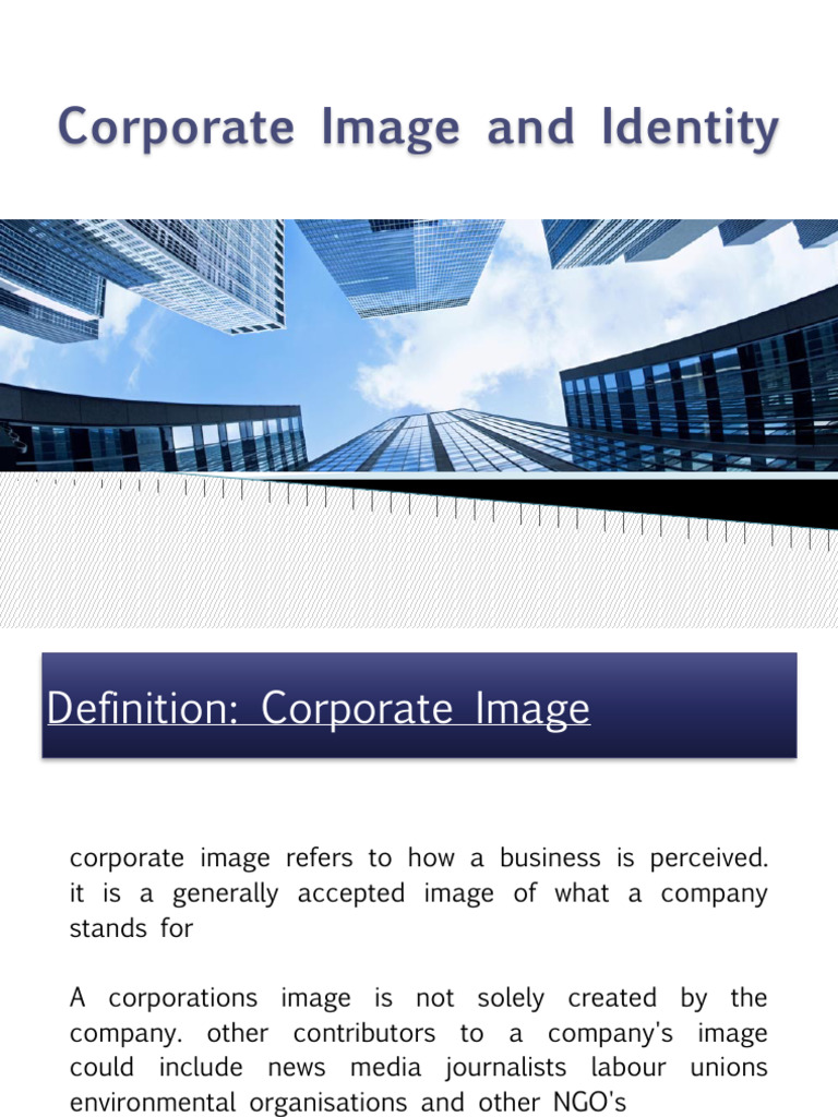 Unit 4 Corporate Image | PDF