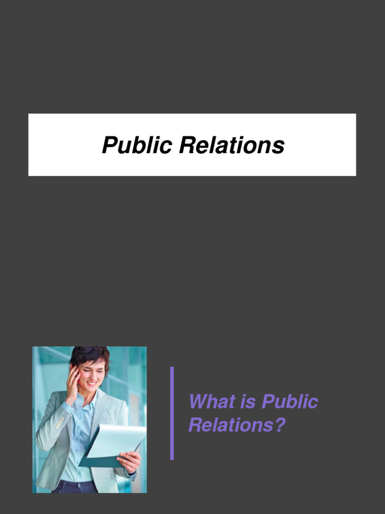 Unit 4 PR | PDF | Public Relations | Communication