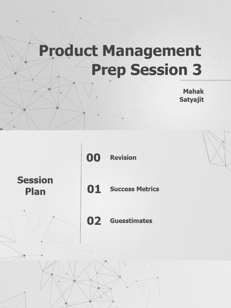 PM Prep Session 3 | PDF | Performance Indicator | You Tube