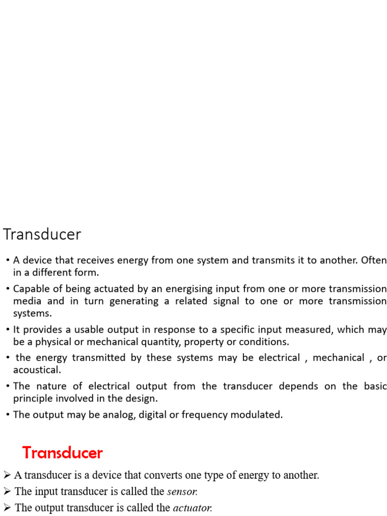 Transducers | PDF