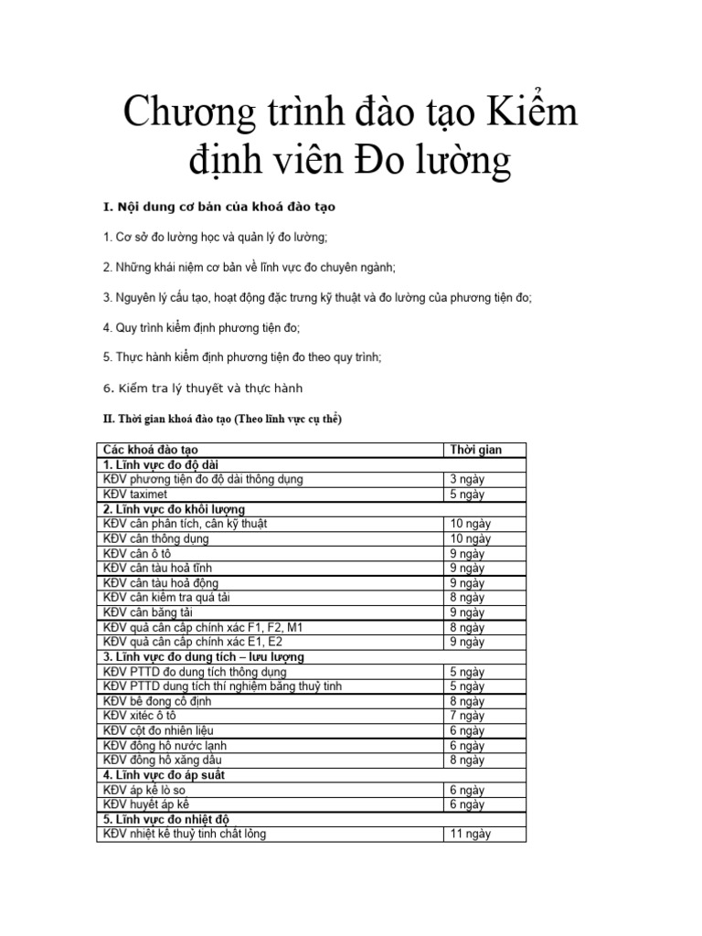 Dao Tao KDV | PDF