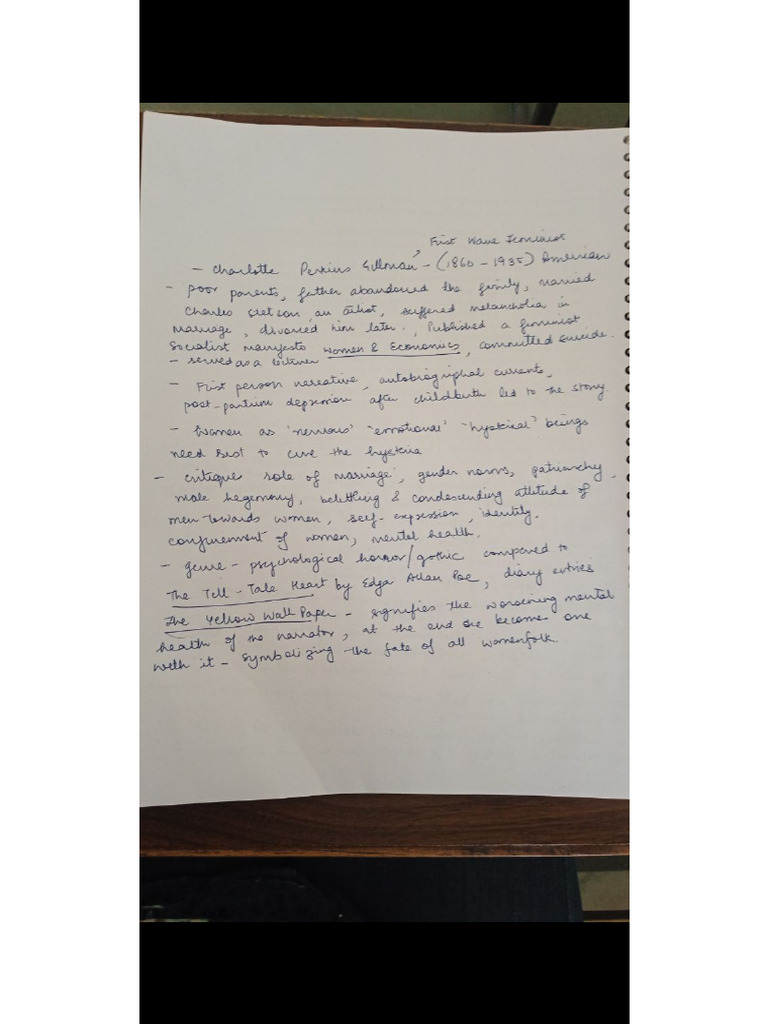 Yellow Wallpaper | PDF