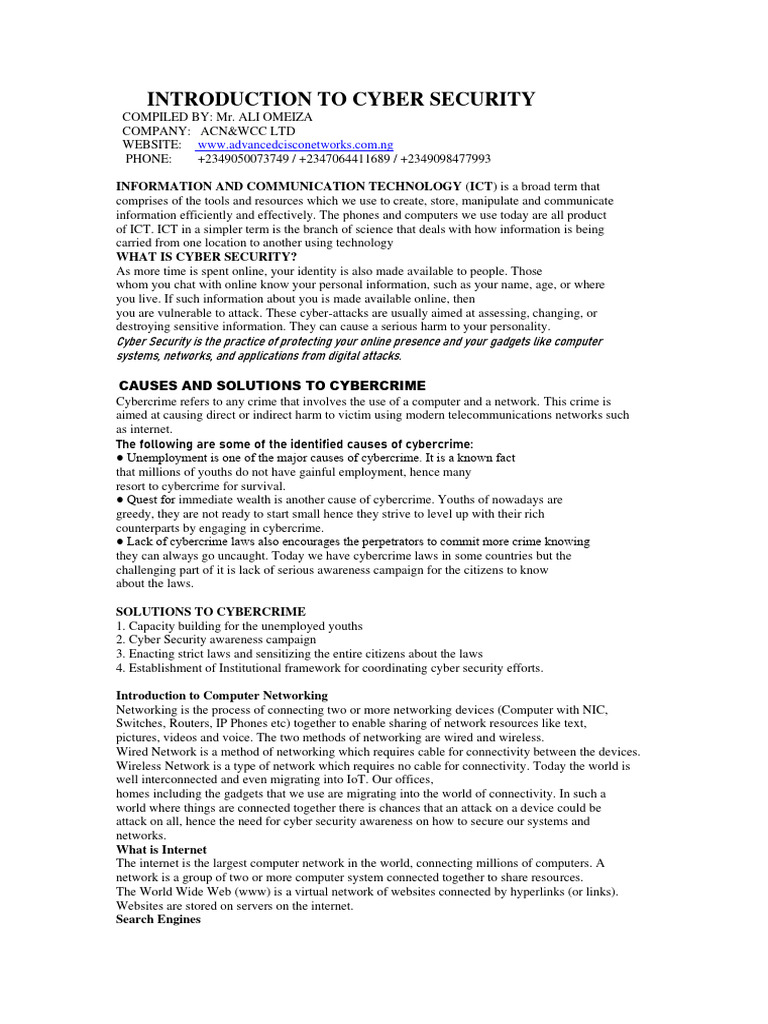 Cyber Security Guide | PDF | Malware | Spyware