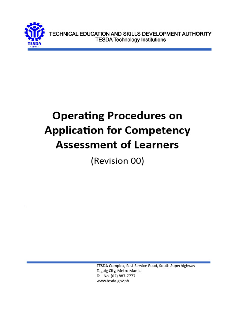 10 OP On Application For Competency Assessment of Learners | PDF ...