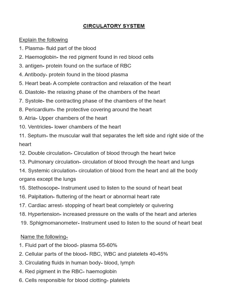 8th CIRCULATORY SYSTEM | PDF | Heart Valve | Heart