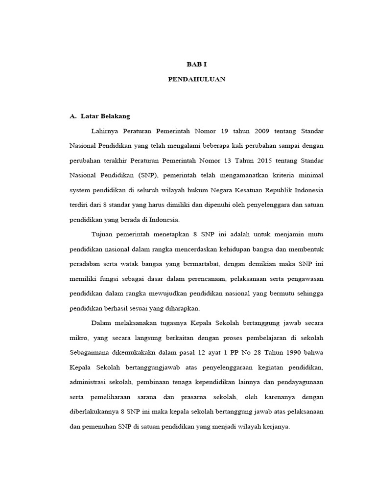 Laporan Pelaksanaan Standar Isi | PDF