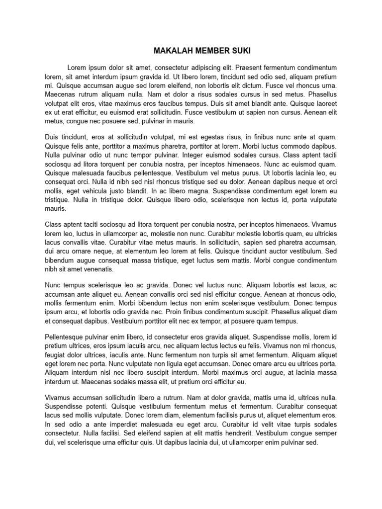 Makalah Member Suki | PDF