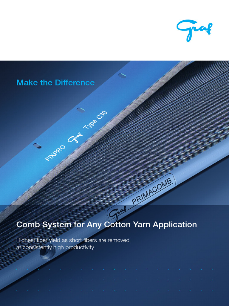 Combing Brochure EN | PDF | Yarn | Spinning (Textiles)